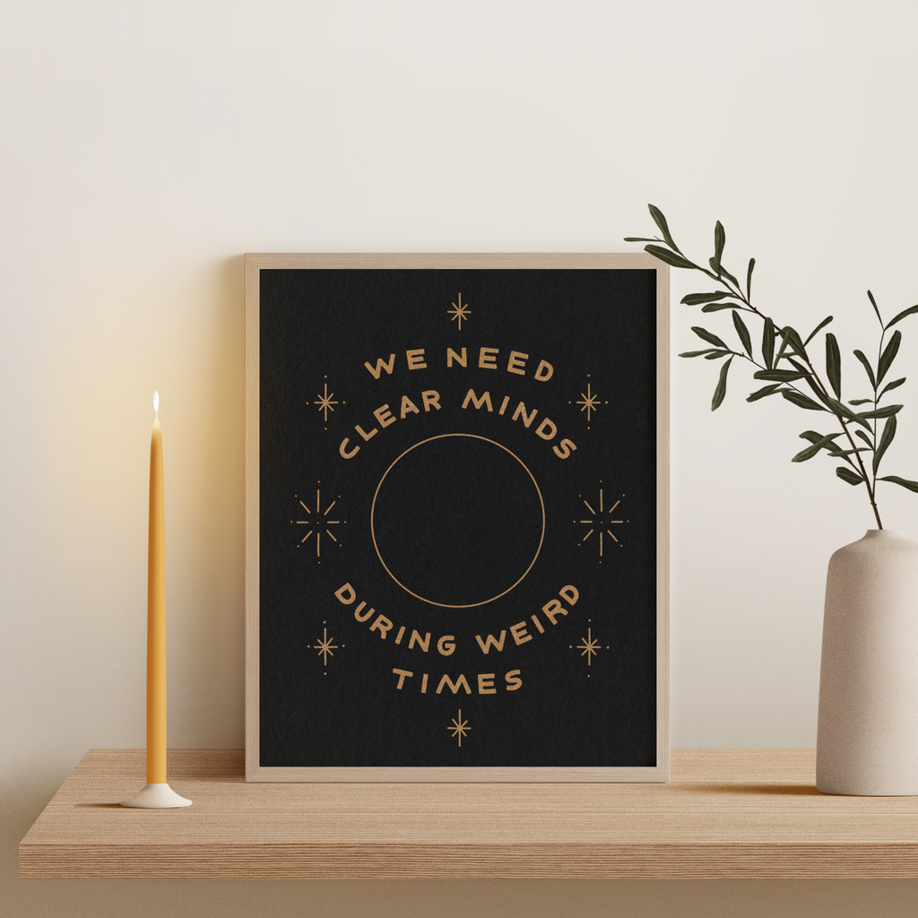 Clear Minds 8x10 Risograph Art Print – Worthwhile Paper