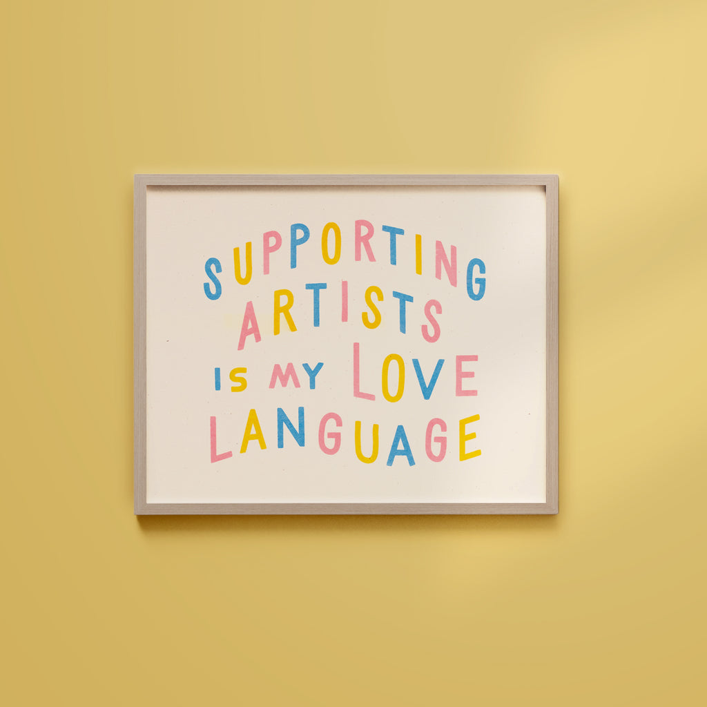 Supporting Artists 8x10 Risograph Art Print – Worthwhile Paper