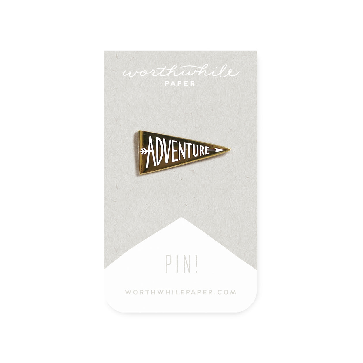 Adventure Enamel Pin – Worthwhile Paper