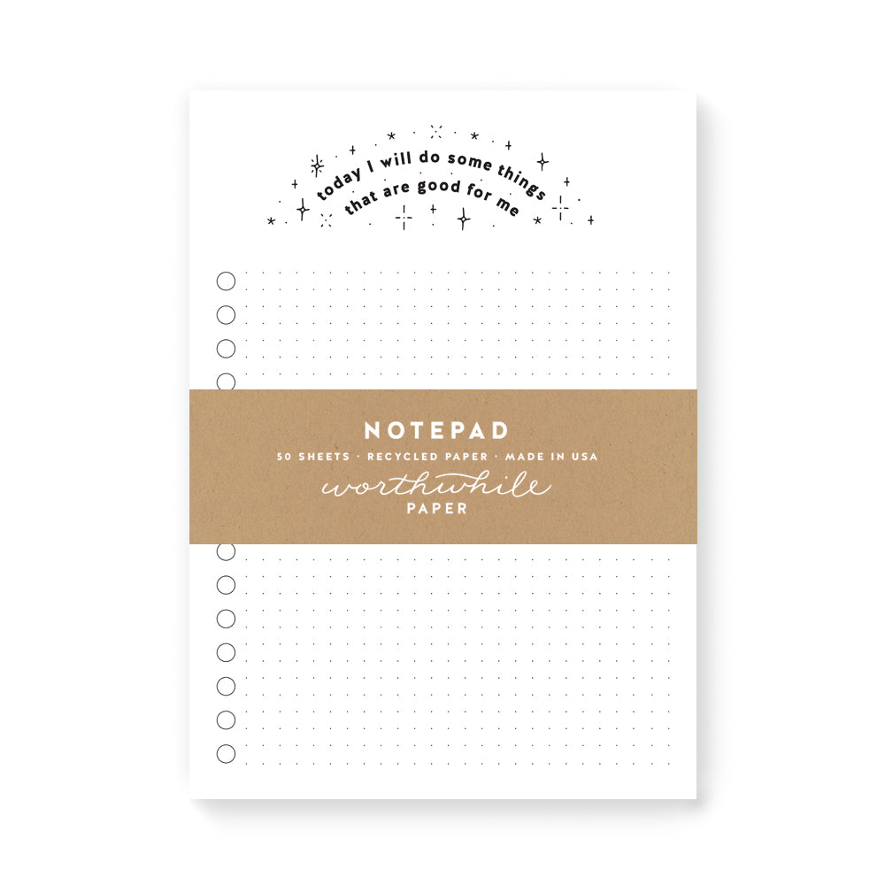 Self Care Notepad – Worthwhile Paper