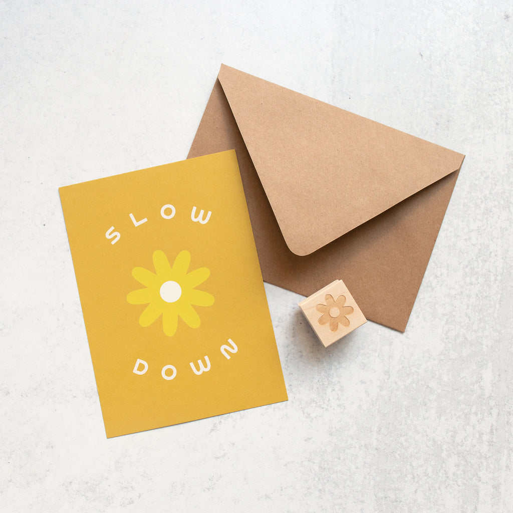 Slow Down 5x7 Screen Print – Worthwhile Paper