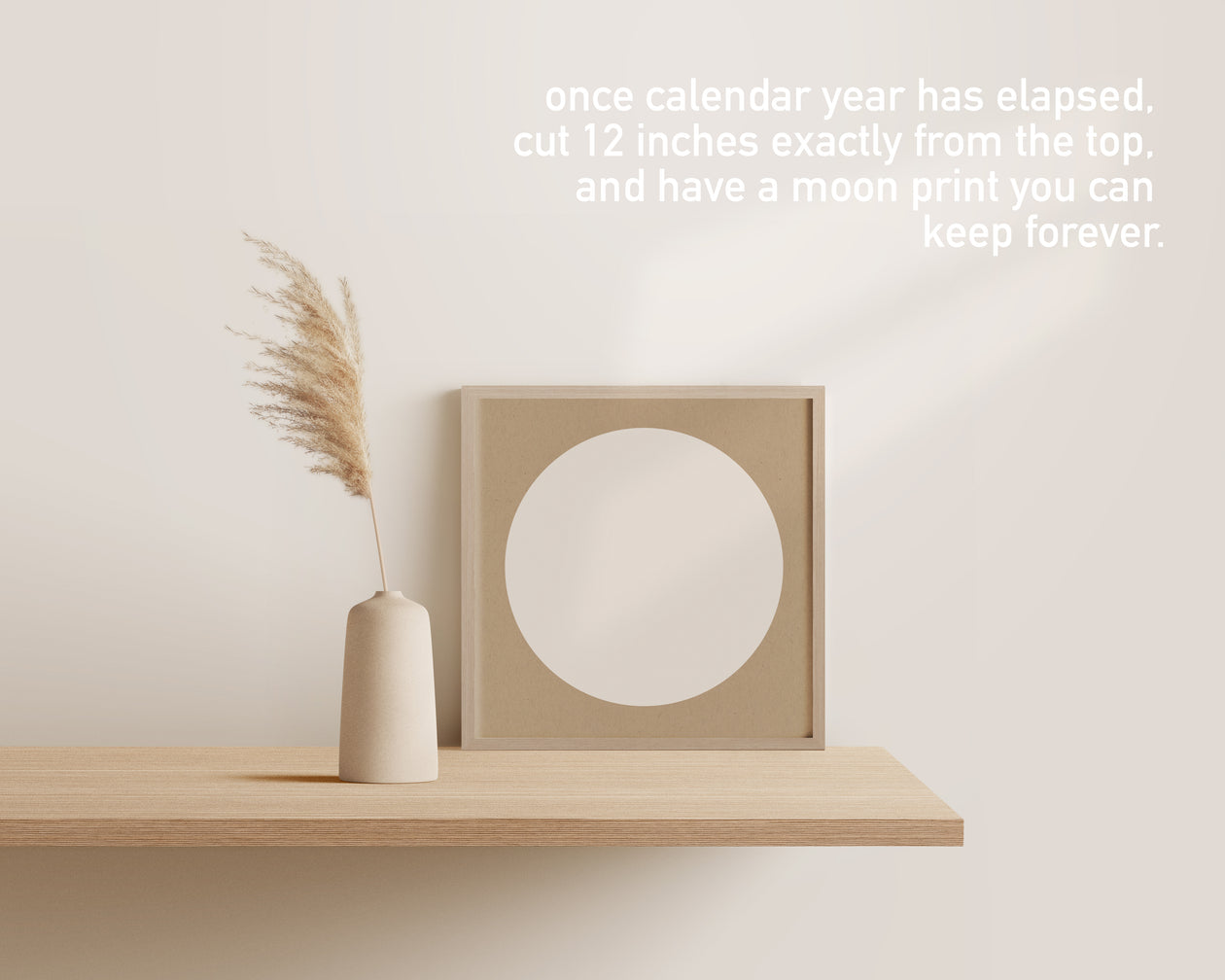 2025 Minimalist Moon Calendar - Neutrals – Worthwhile Paper